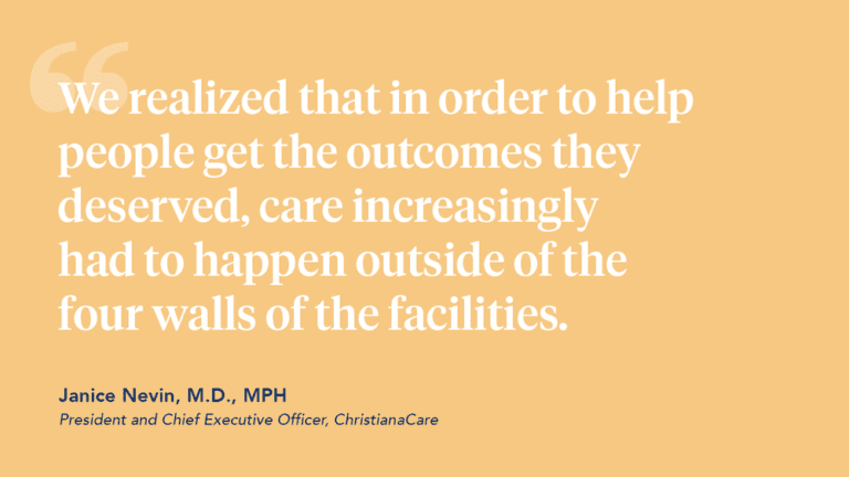 Beyond Four Walls: ChristianaCare CEO Dr. Janice Nevin on Creating a ...